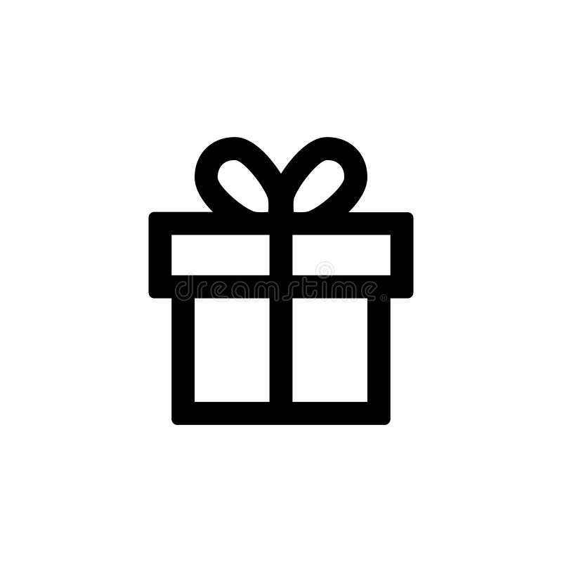 Gift Box Icon for Simple Flat Style Ui Design Stock Vector ...