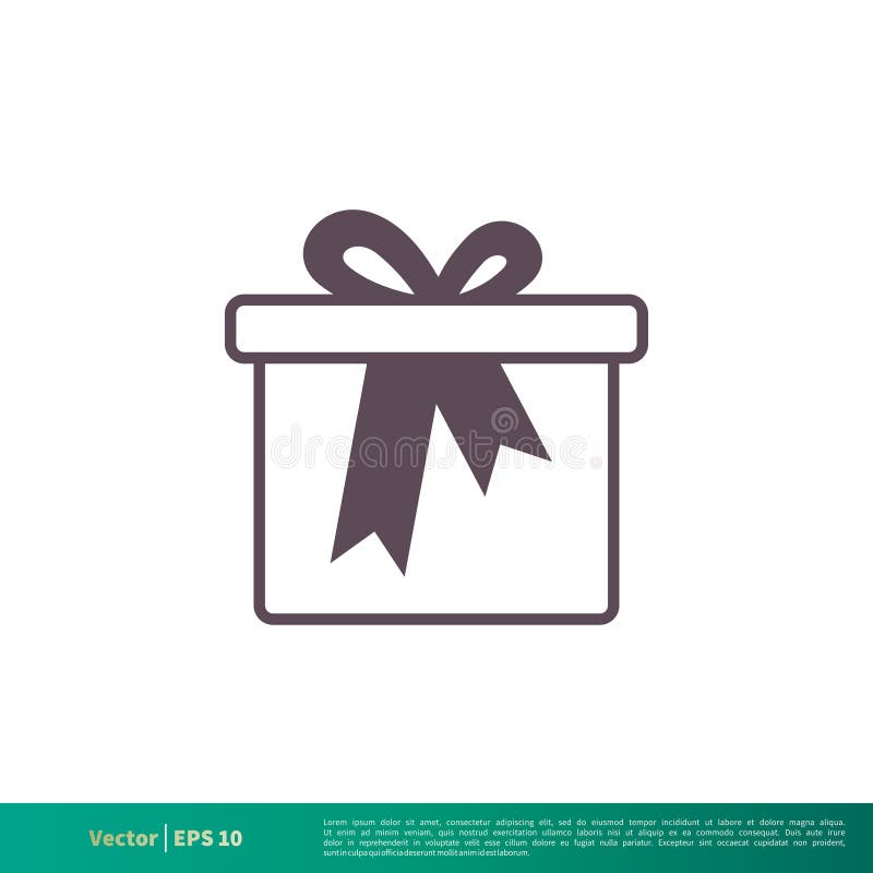 Gift Box Icon Vector Logo Template Illustration Design. Vector EPS 10 ...