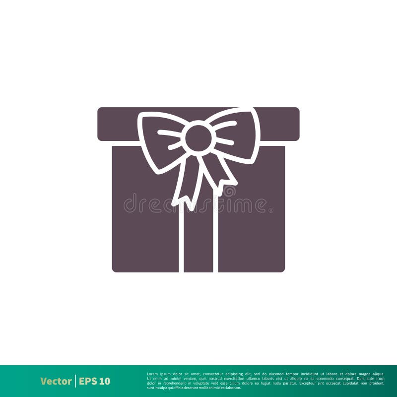 Gift Box Icon Vector Logo Template Illustration Design. Vector EPS 10 ...