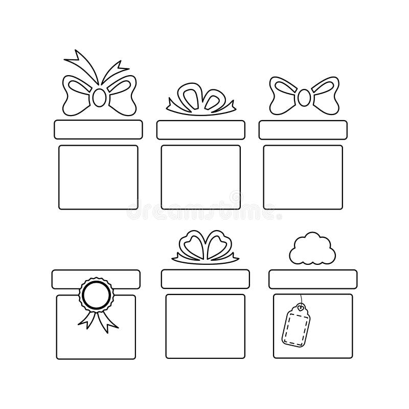 Gift. Gift Box. Icons Set. Vector Stock Illustration Stock Illustration ...