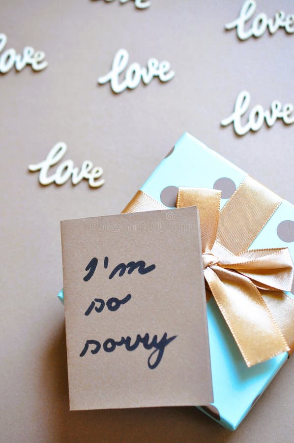 Im so sorry apologize card stock photo. Image of cake - 350865936