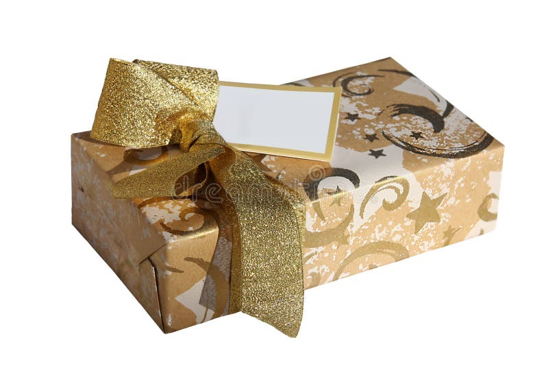 Gift box- isolated stock image. Image of sweet, thanks - 12298485