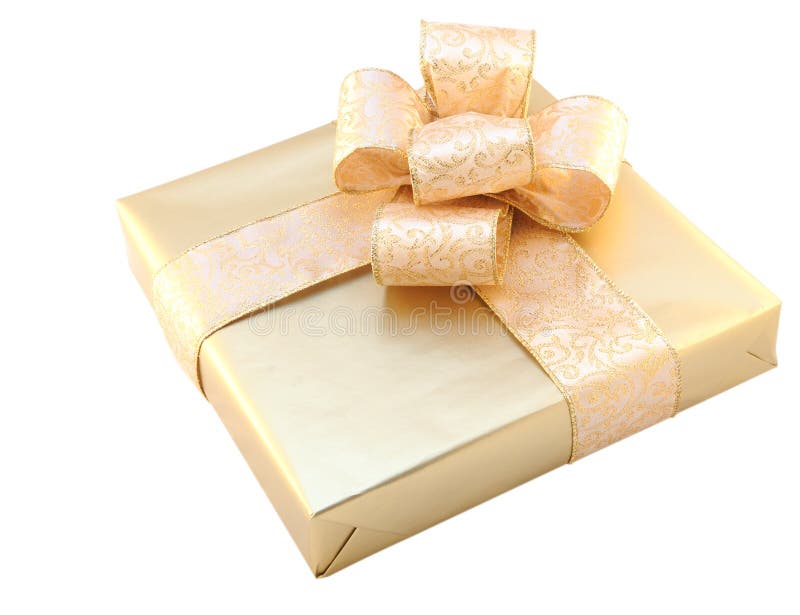 Gift box isolated stock image. Image of line, silver, decorative - 7305021