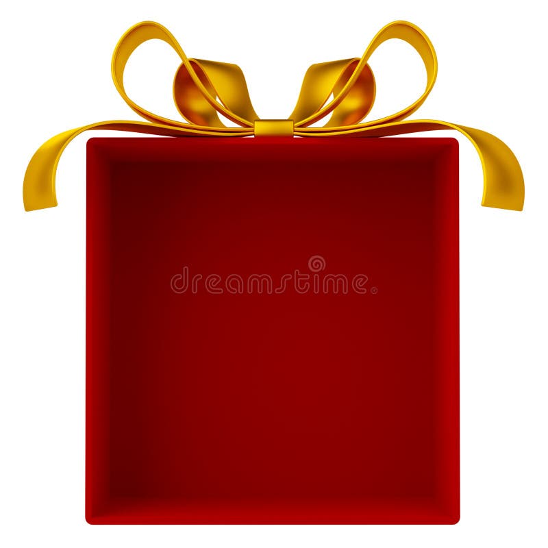 Gift Box Isolated with Clipping Path 3d Render Stock Illustration ...