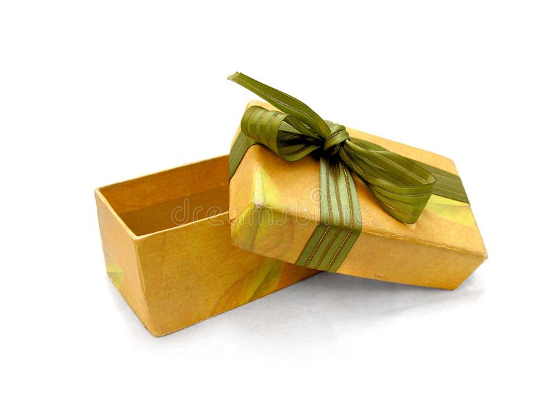 Gift Box isolated on white stock photo. Image of december - 3000752