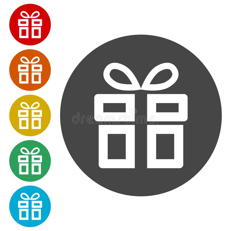 Gift box line icon stock vector. Illustration of cube - 137610817