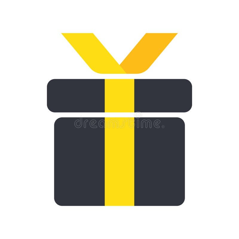 Gift Box Logo Template Icon Stock Vector - Illustration of anniversary ...