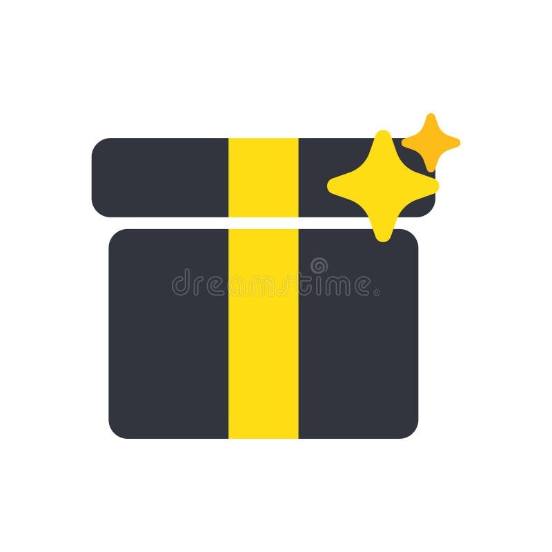 Gift Box Logo Template Icon Stock Vector - Illustration of valentine ...