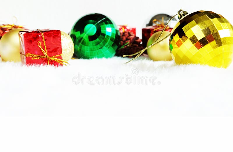 Gift box and mirror ball stock photo. Image of decor - 63758538