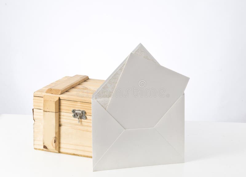 Gift box and note stock image. Image of white, valentines - 46930289