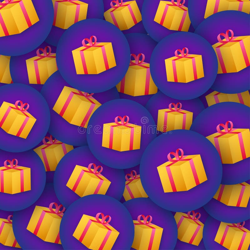 Gift Box Pattern, Great Design for Any Purposes. Sticker Pattern ...