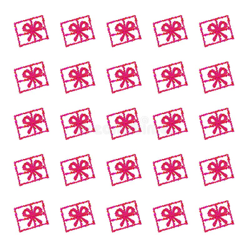 Gift Box Pattern Modern Christmas Repeated Seamless Pattern. a ...
