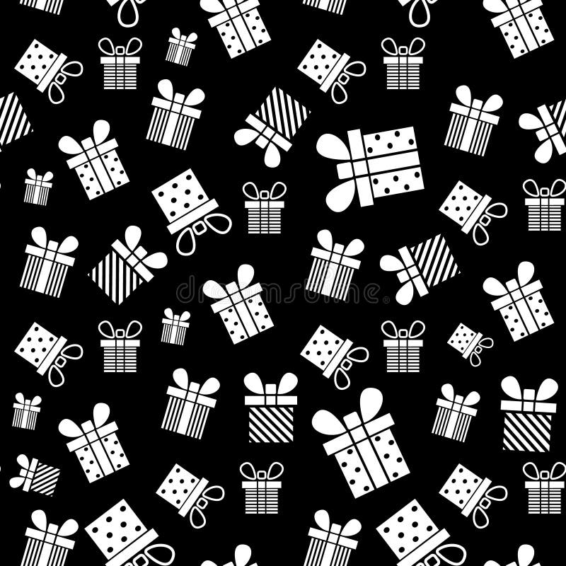 Gift Box Pattern. Present Pattern. Vector Stock Vector - Illustration ...