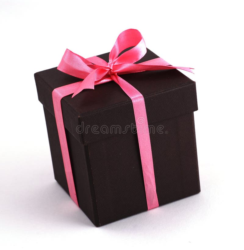 Gift Box with Pink ribbons stock photo. Image of bridal - 3720420