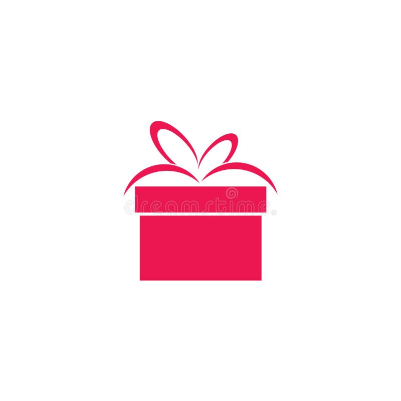 Gift Box Present Icon Logo Design Vector Template Stock Vector ...