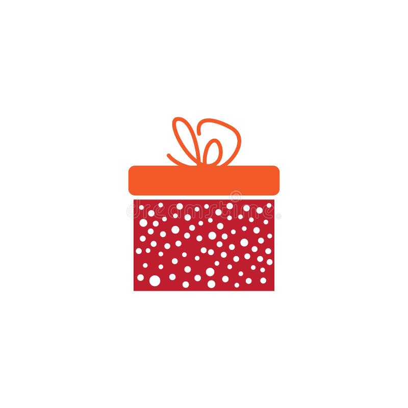 Gift Box Present Icon Logo Design Vector Template Stock Vector ...