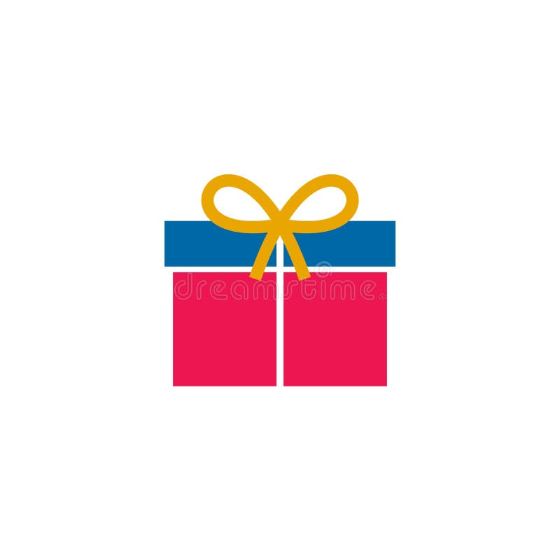 Gift Box Present Icon Logo Design Vector Template Stock Vector ...