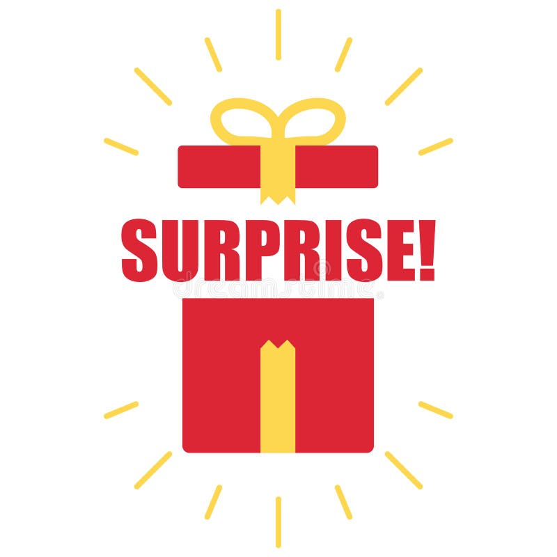 Gift Box Present Surprise Ribbon Icon Vector Stock Illustration ...