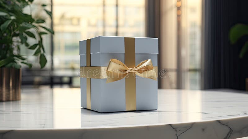 A Gift Box Product in an Elegant Showcase Setting, the Details of the ...