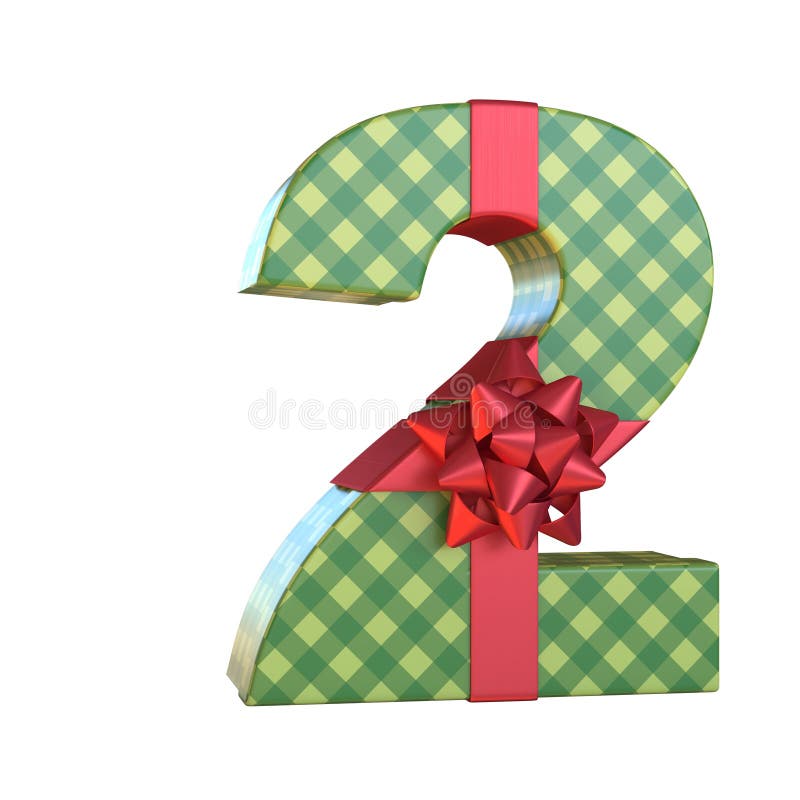 Gift Box with Red Ribbon Bow 3d Font, Present Alphabet 3d Rendering ...