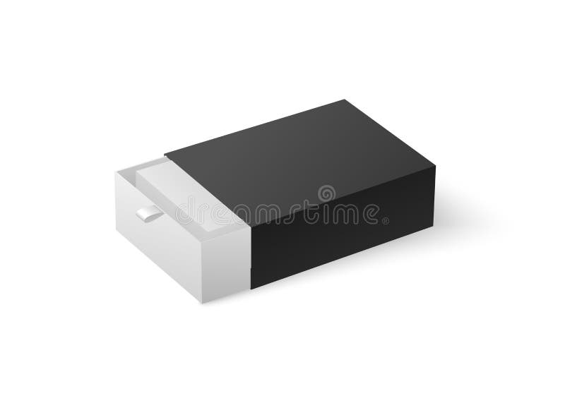 Gift Box with Retractable Container, Realistic Vector Illustration ...