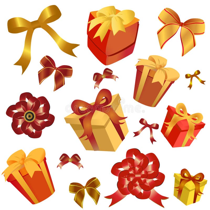 Ribbon and gift box stock vector. Illustration of package - 4469327