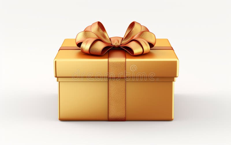 Gift Box with Ribbon without a Background Stock Image - Image of ...