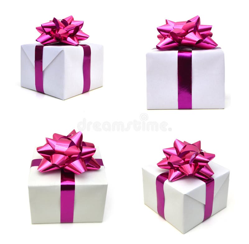 Gift box with ribbon stock photo. Image of ribbon, four - 66856180