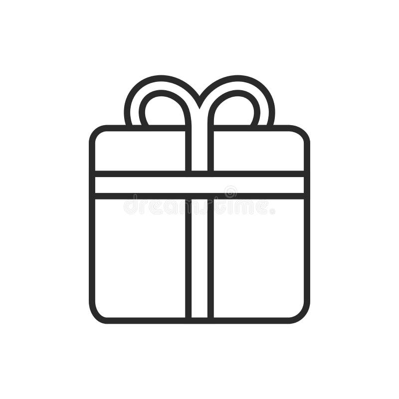 Gift Box, gift shop icon stock vector. Illustration of present - 263576121