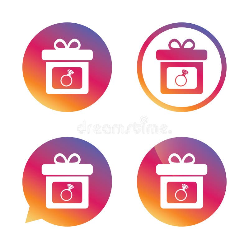 Gift Box Sign Icon. Present Symbol. Stock Vector - Illustration of gift ...