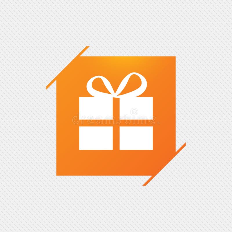 Gift Box Sign Icon. Present Symbol Stock Vector - Illustration of sale ...