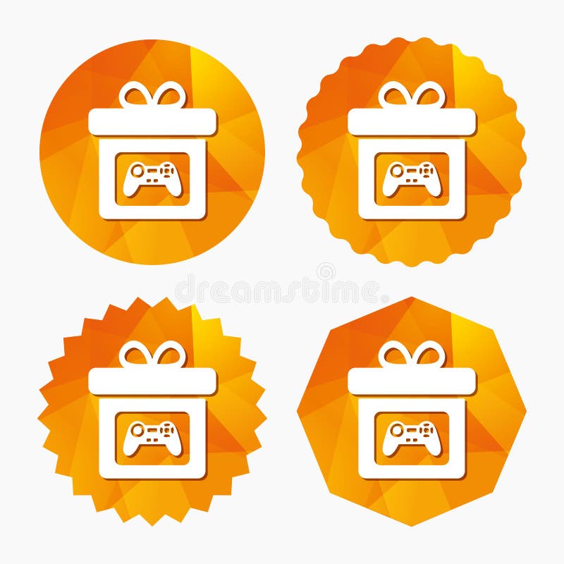 Gift Box Sign Icon. Present Symbol. Stock Vector - Illustration of ...