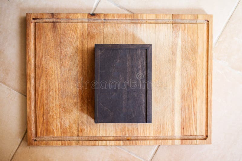 Gift Box Slider Made of Solid Wood Stock Image - Image of play, shape ...