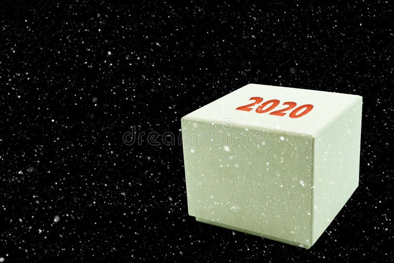 Gift box 2020 stock image. Image of 2563, 2020, santa - 165391181