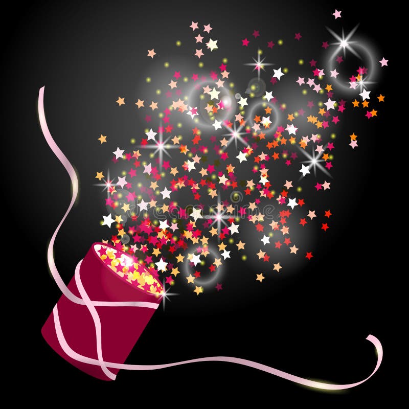 Gift Box with Sparkles. Light Vector Illustration Stock Vector ...