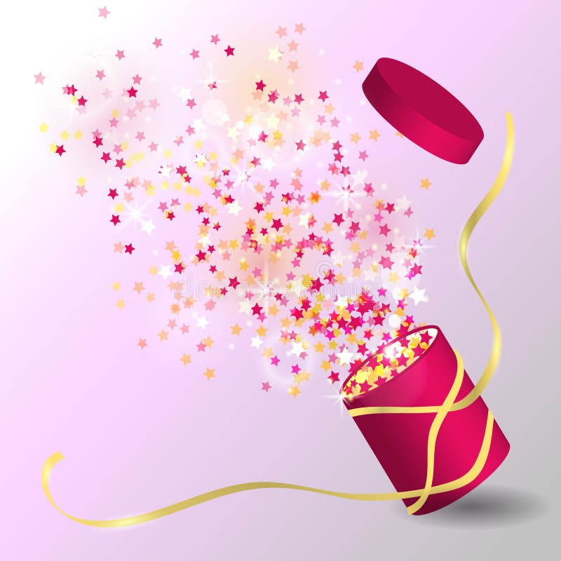 Gift Box with Sparkles. Light Vector Illustration Stock Vector ...