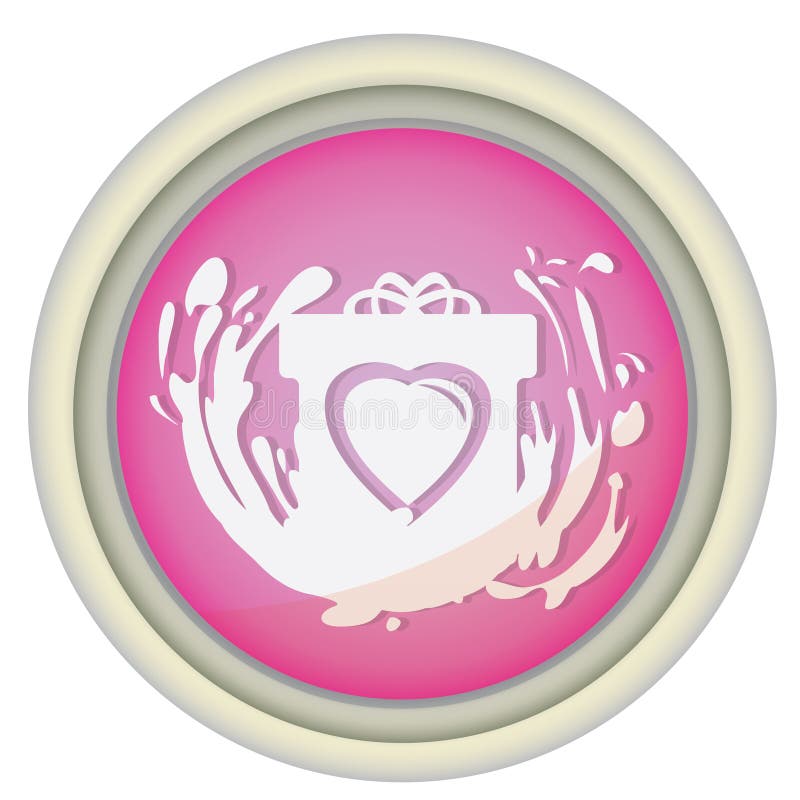 Gift Box with Splashes. Vector Illustration Decorative Design Stock ...