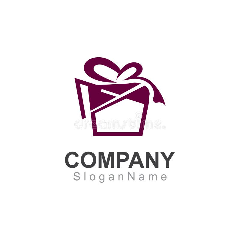Gift Box Surprise Logo Design Vector Template Image Art Stock ...