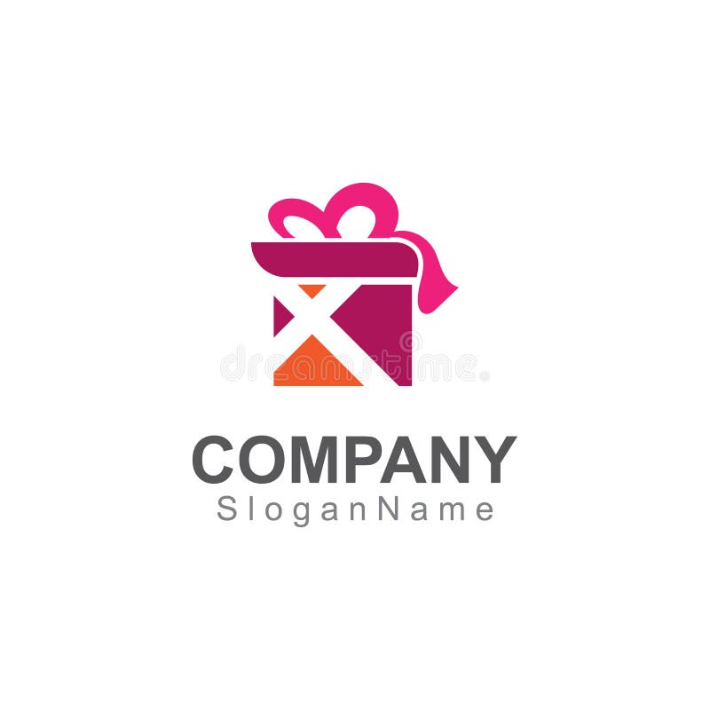 Gift Box Surprise Logo Design Vector Template Image Art Stock ...