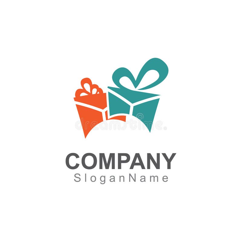Gift Box Surprise Logo Design Vector Template Image Art Stock ...