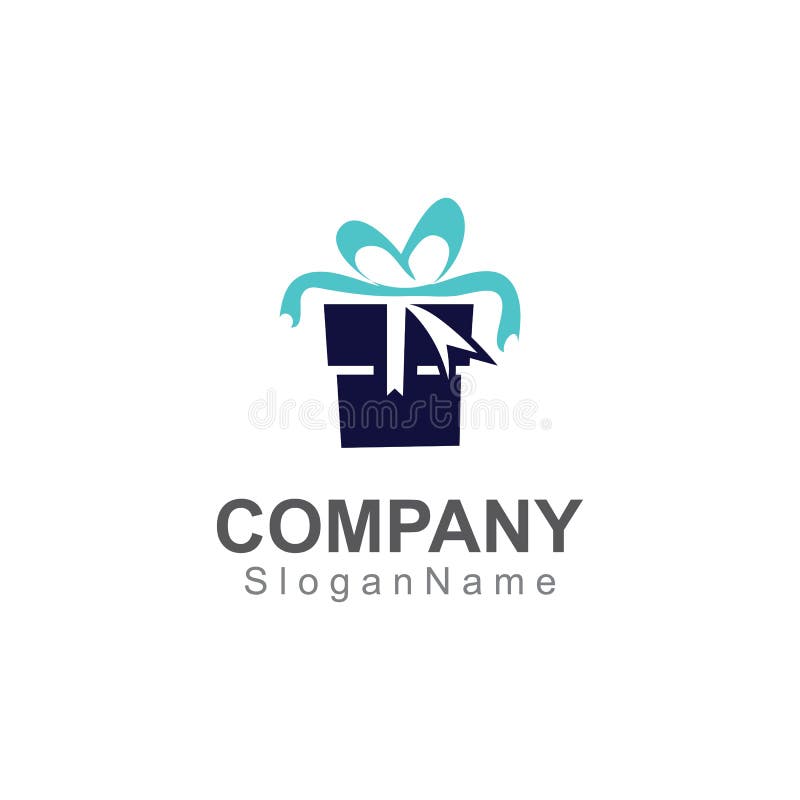 Gift Box Surprise Logo Design Vector Template Image Art Stock ...