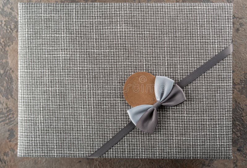 Gift Box on the Table Top View Stock Photo - Image of design ...
