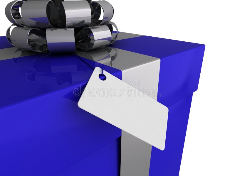 Gift box tag stock illustration. Illustration of isolated - 12684054