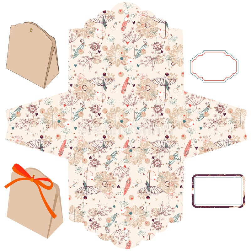 Gift box template stock vector. Illustration of favor - 24503346