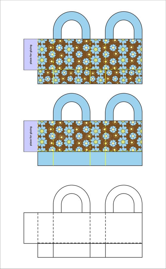 Wedding Shell Box Template Printable