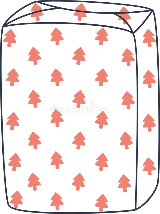 Gift Box with Trees stock vector. Illustration of noel - 290003942