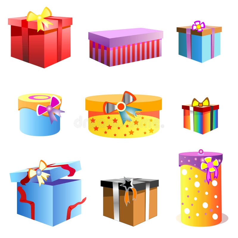 Gift box vector stock vector. Illustration of congratulating - 3684081