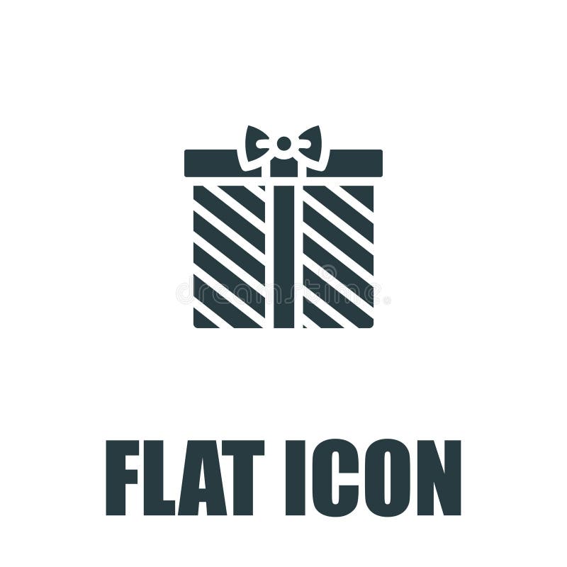 Gift Box Vector Icon Pictogram Stock Illustration - Illustration of ...