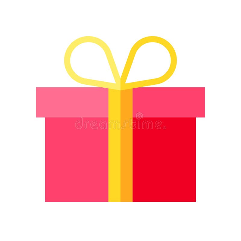 Gift Box Vector Illustration, Flat Design Icon Stock Vector ...