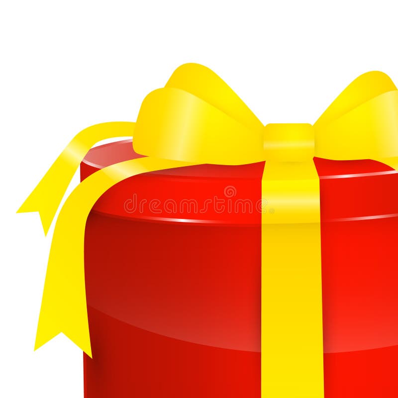 Gift Box - Vector Red Present Box Stock Vector - Illustration of event ...